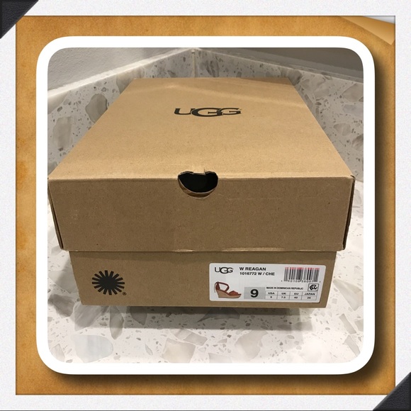 UGG | Shoes | Ugg Reagan Chestnut Suede Wedge Sandals | Poshmark